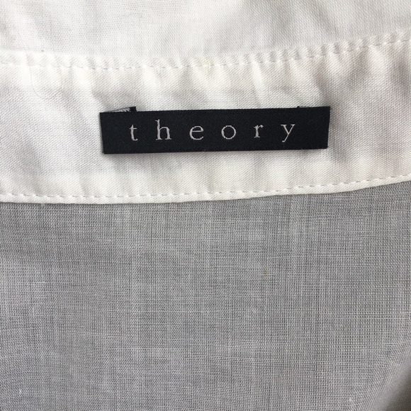 Theory | Dresses | Theory Colorblock Black White Shirt Shift Dress ...